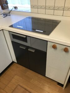 ガスオーブン一体型ガスコンロ(NE-BB330)から、IHクッキングヒーター＆両開き収納へ ｜ 株式会社クサネン｜滋賀県草津市